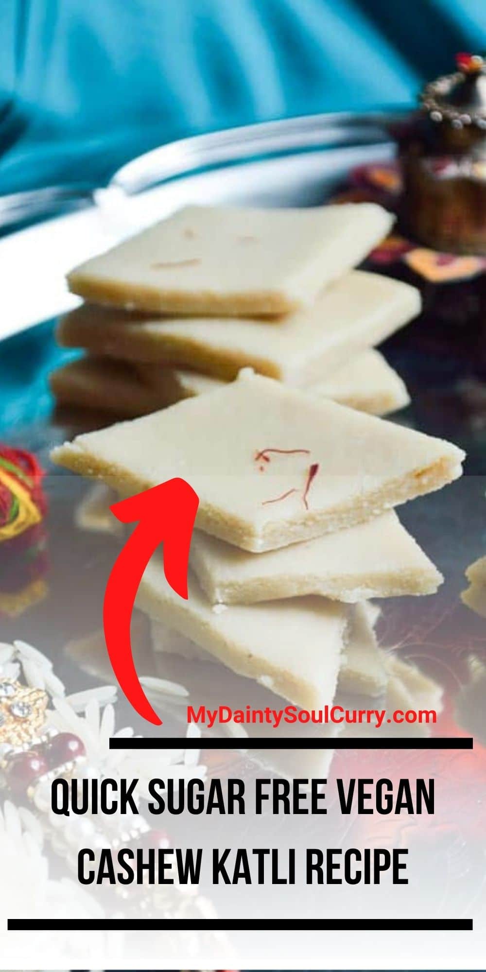 Quick Sugar Free Vegan Cashew Katli Recipe