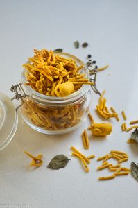 Baked Bikaneri Sev Bhujia Recipe - My Dainty Soul Curry