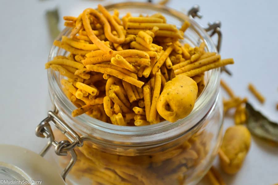 Baked Bikaneri Sev Bhujia Recipe - My Dainty Soul Curry