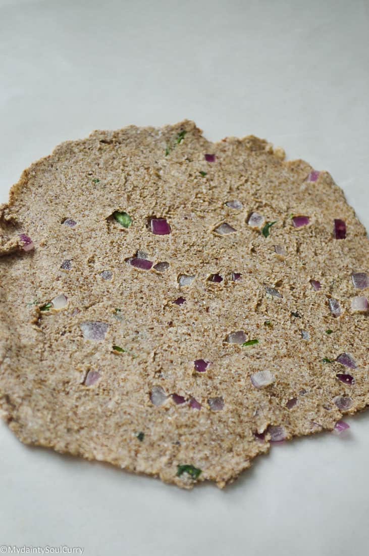 Keto Flax Paratha/Wrap - My Dainty Soul Curry