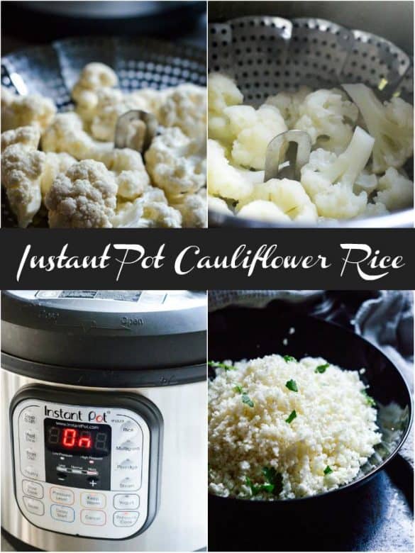 Instant Pot Cauliflower Rice - My Dainty Soul Curry