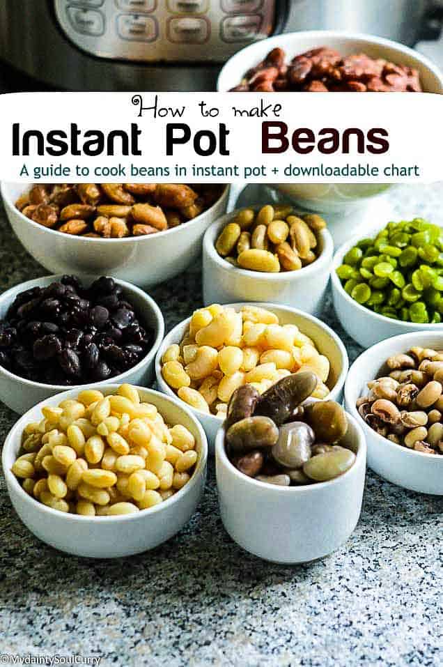 How To Cook Beans in The Instant Pot?(Instant Pot Beans) - My Dainty ...