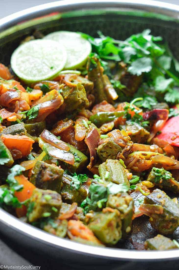 Okra Masala - My Dainty Soul Curry