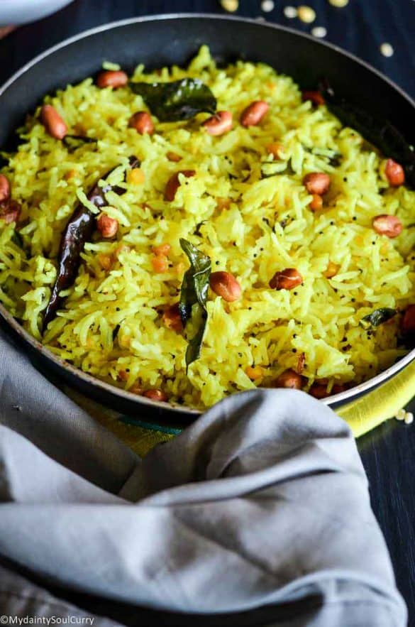 Indian Lemon Rice - My Dainty Soul Curry