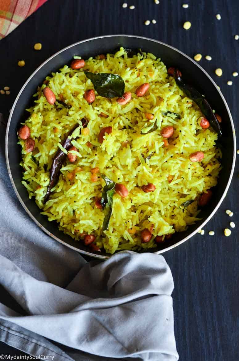 Indian Lemon Rice - My Dainty Soul Curry