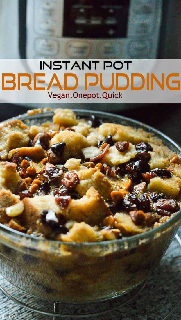 Instant Pot Bread Pudding - My Dainty Soul Curry