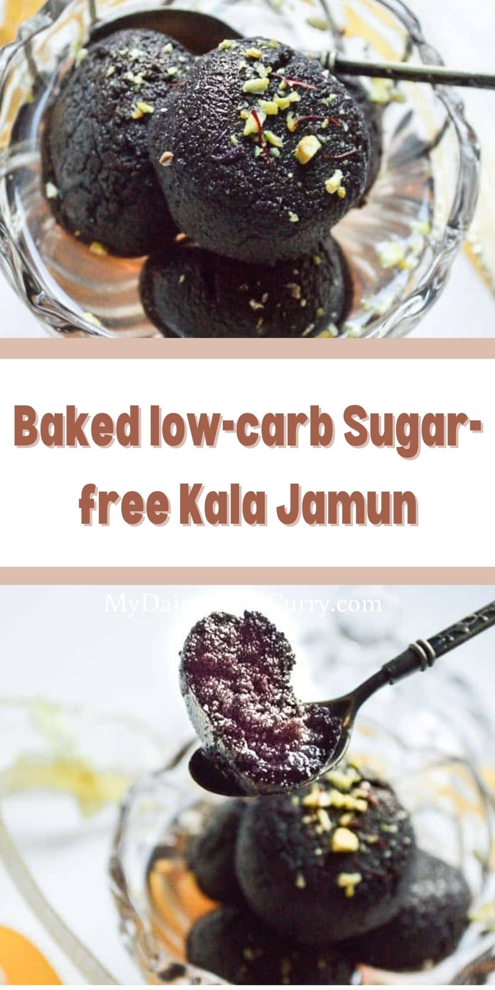Baked Low-carb Sugar-free Kala Jamun Recipe