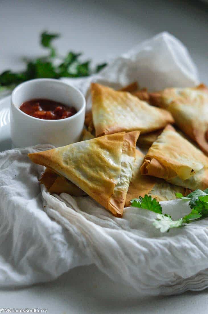 Air Fryer Samosa {Keto} - My Dainty Soul Curry