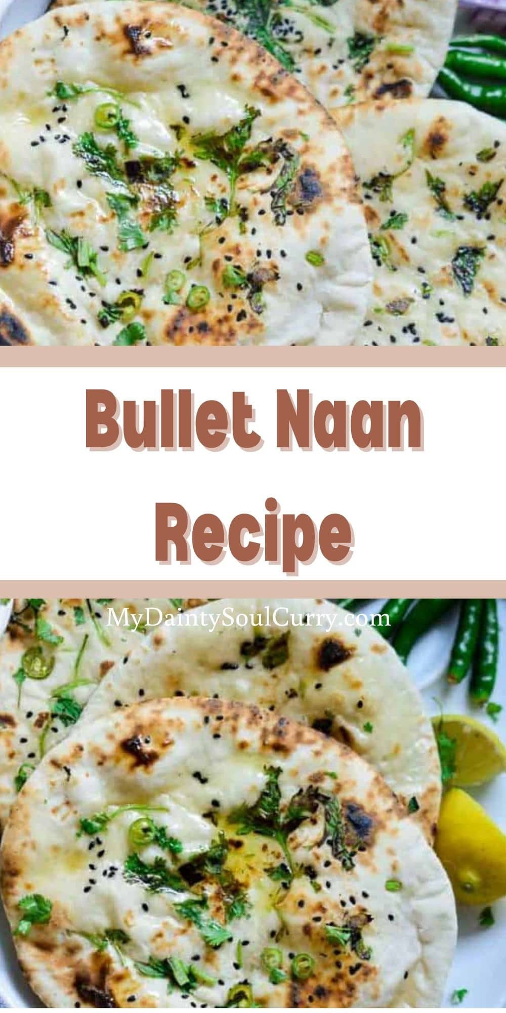 Bullet Naan Recipe - My Dainty Soul Curry