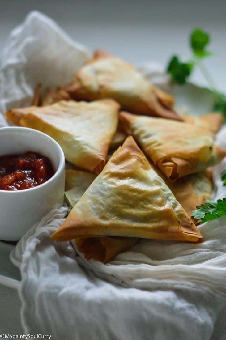 Air Fryer Samosa {Keto} - My Dainty Soul Curry