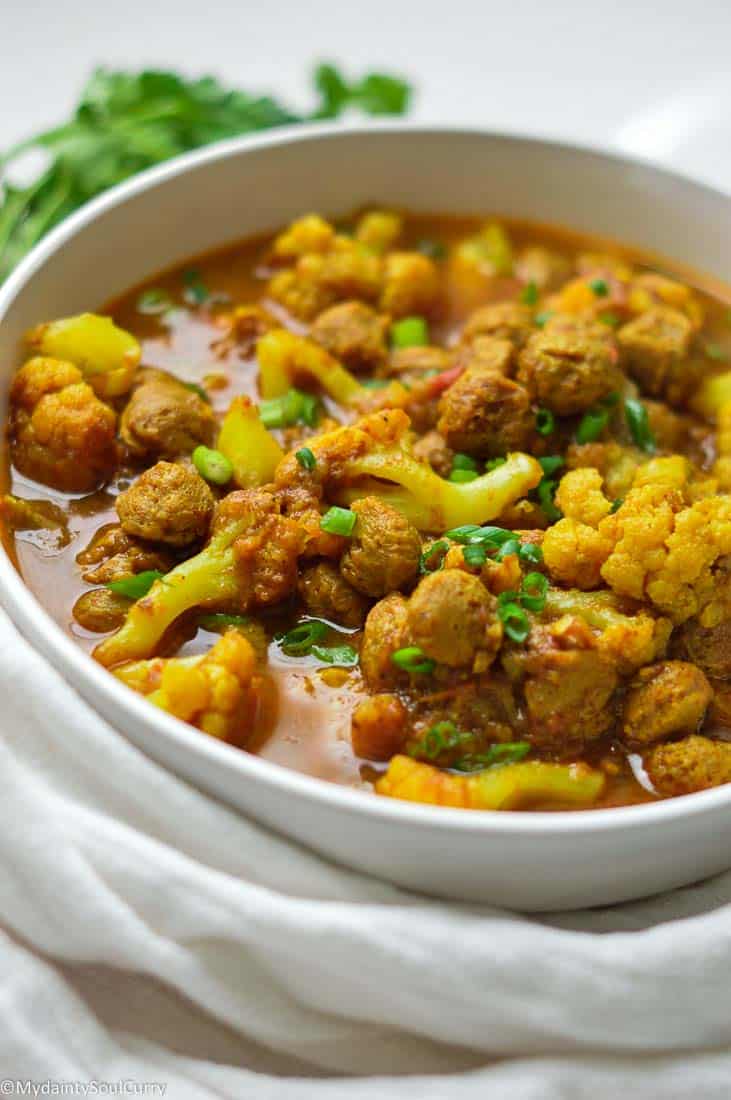 Soya Chunks Curry - My Dainty Soul Curry