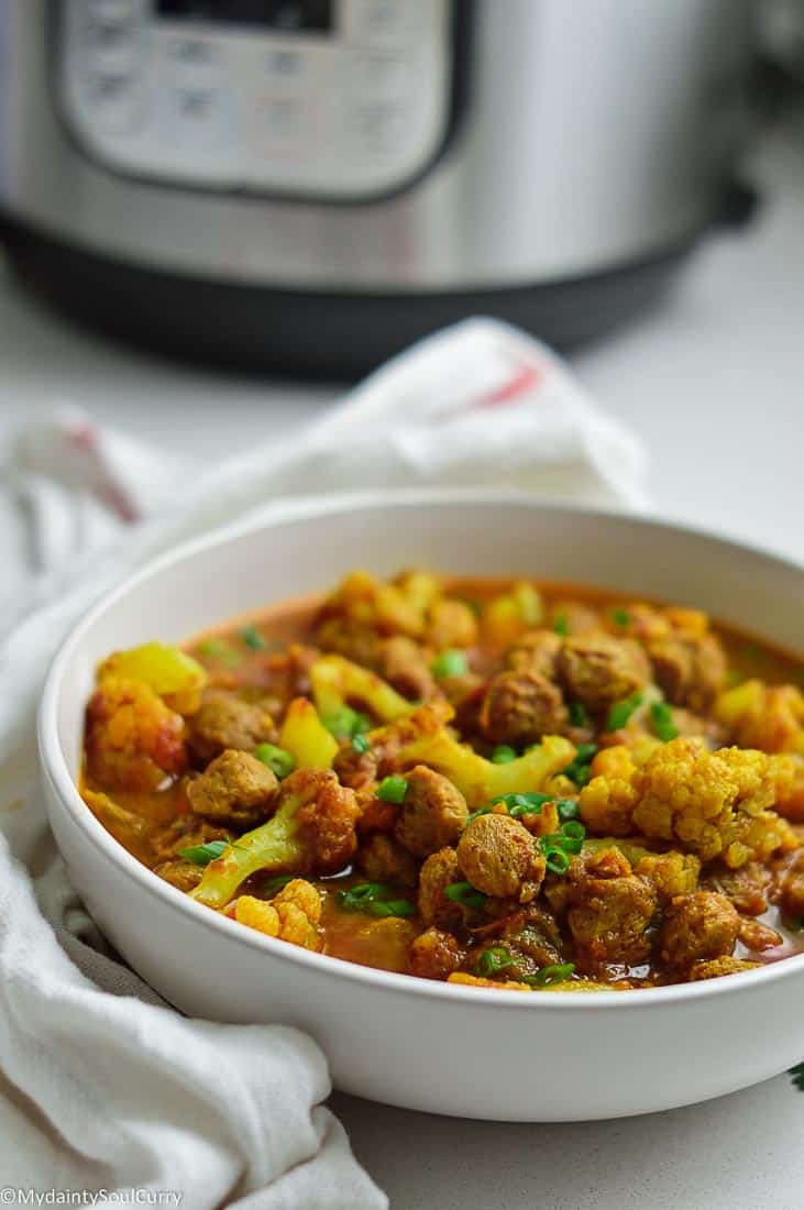 Soya Chunks Curry - My Dainty Soul Curry