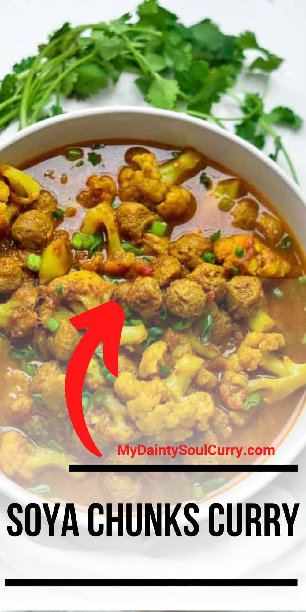 Soya Chunks Curry - My Dainty Soul Curry
