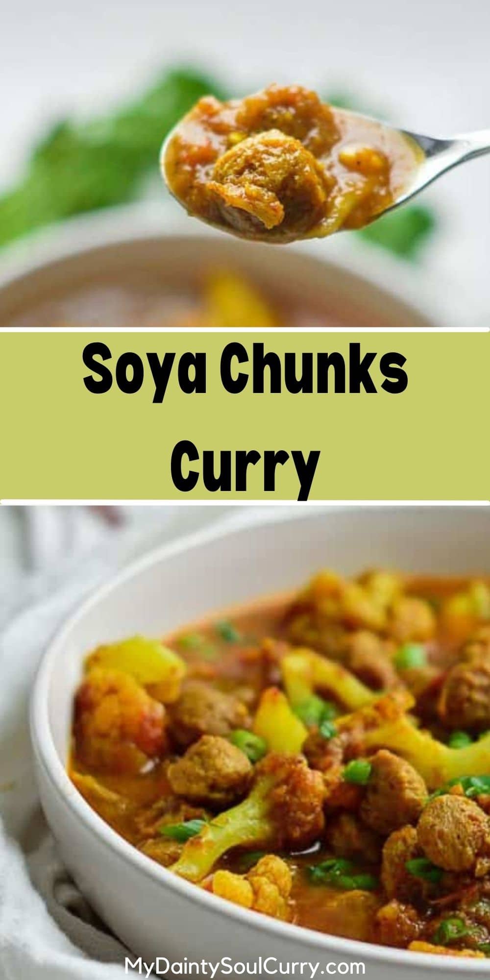 Soya Chunks Curry - My Dainty Soul Curry