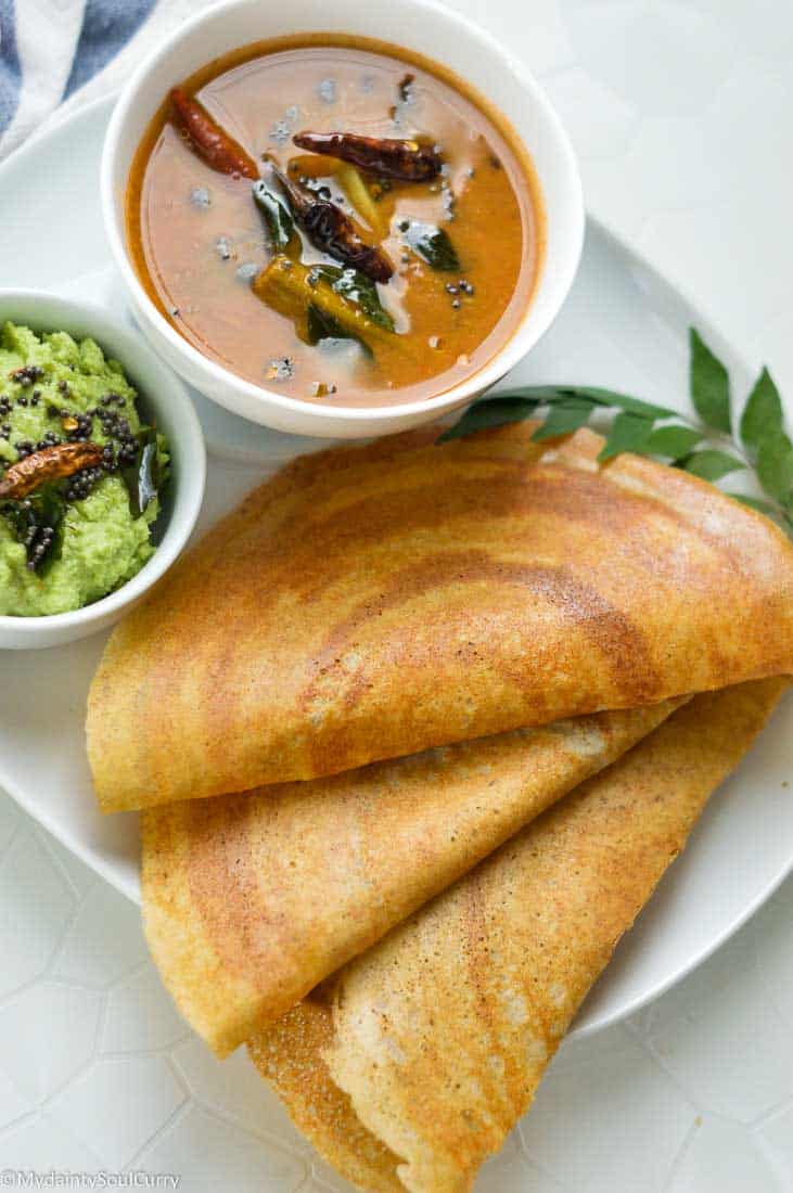 Quinoa Dosa - My Dainty Soul Curry