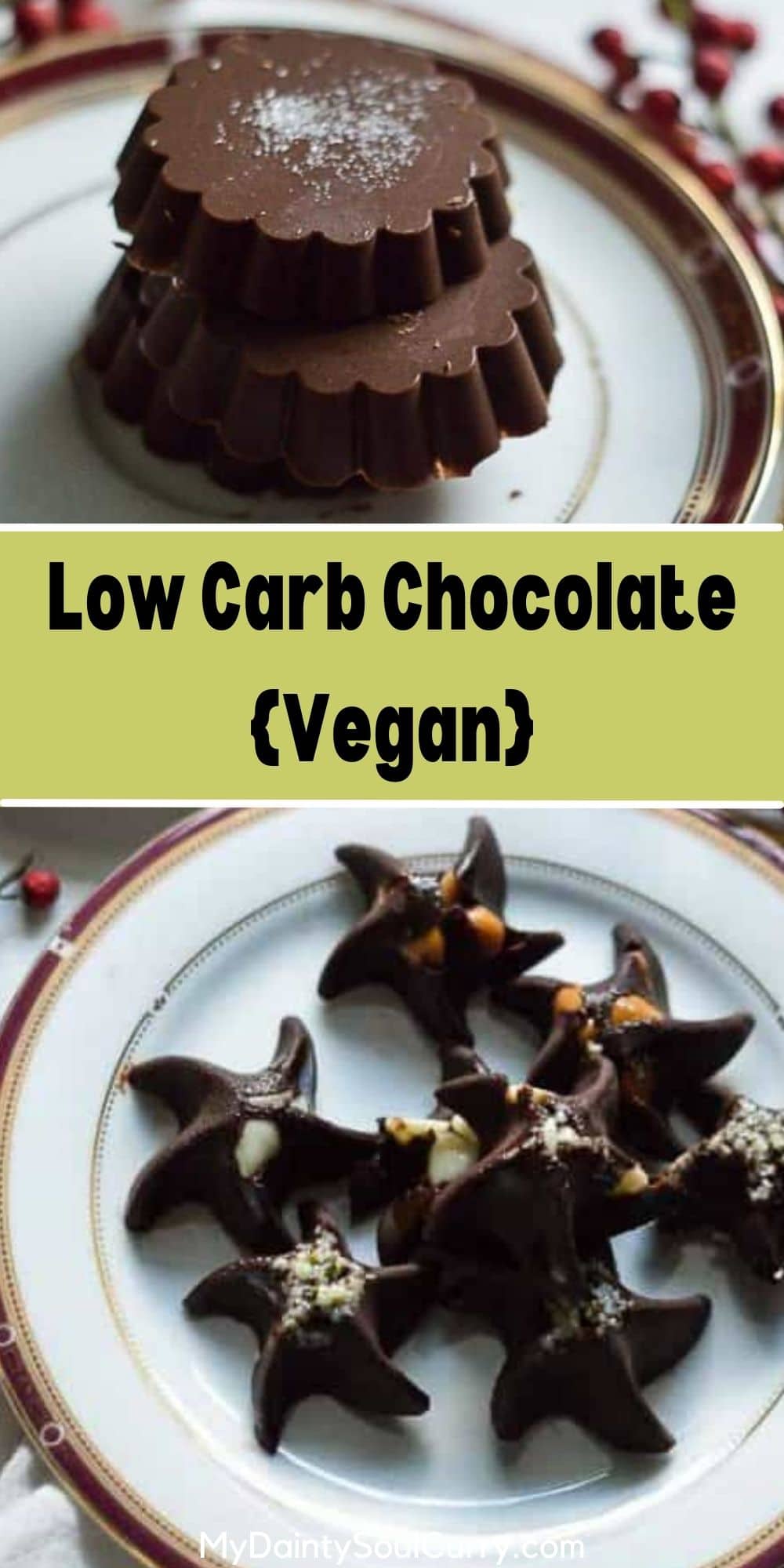 Low Carb Chocolate {Vegan} - My Dainty Soul Curry