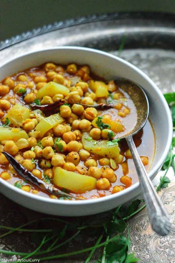 Chana Lauki {Instant Pot} - My Dainty Soul Curry
