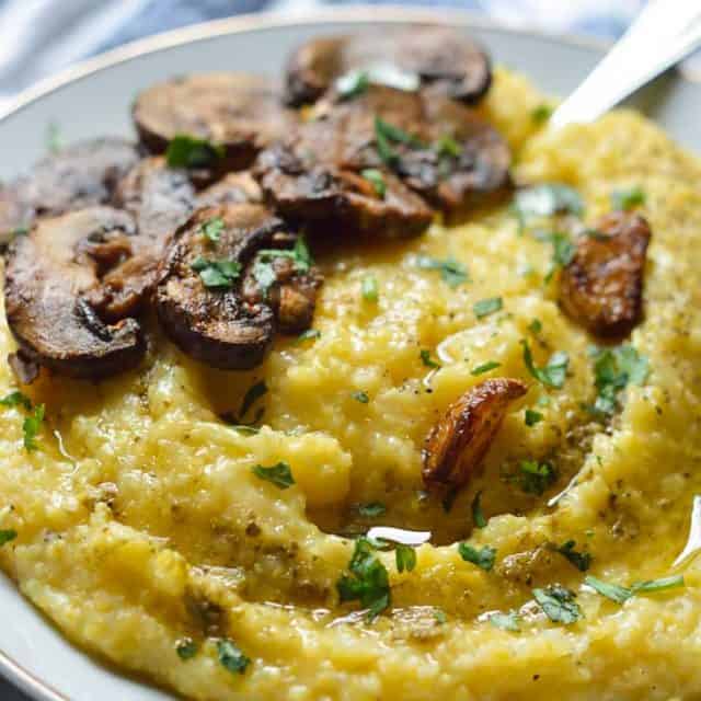 Polenta Instant Pot Recipe {Vegan} - My Dainty Soul Curry