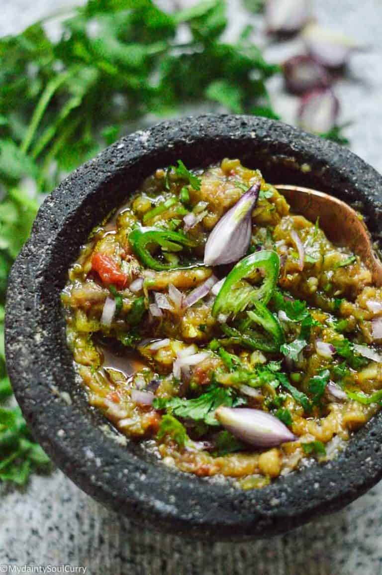 Baigan Choka {Trinidad Style} - My Dainty Soul Curry