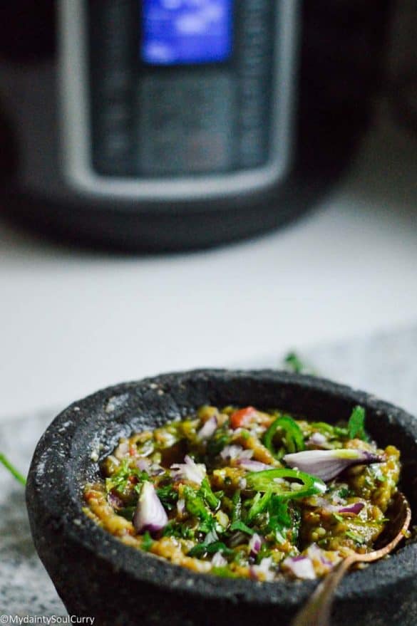 Baigan Choka {Trinidad Style} - My Dainty Soul Curry