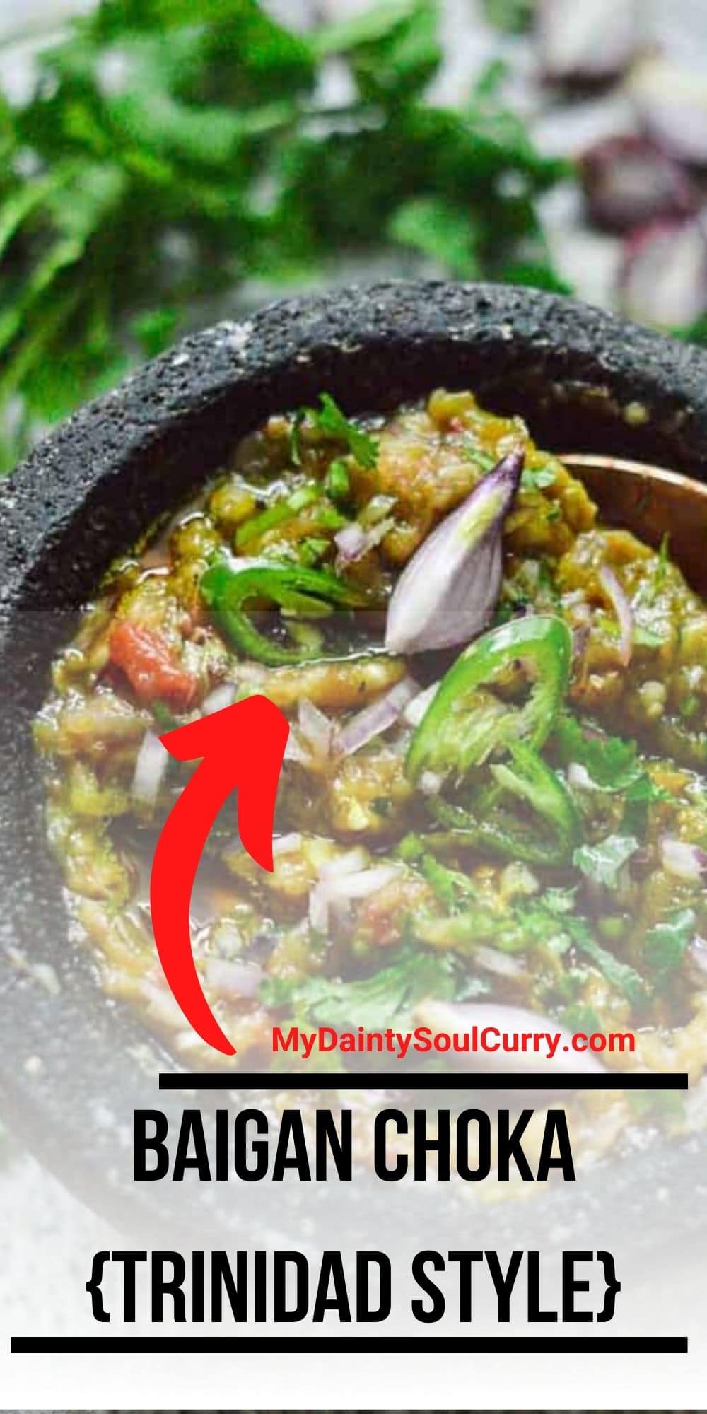 Baigan Choka {Trinidad Style} - My Dainty Soul Curry