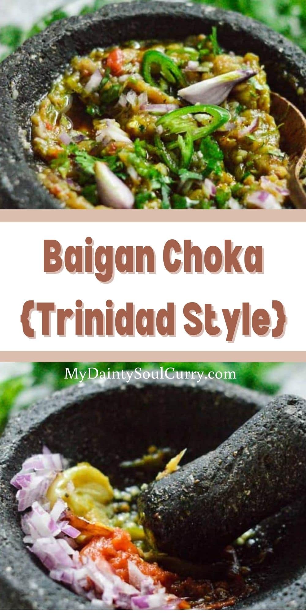 Baigan Choka {Trinidad Style} - My Dainty Soul Curry