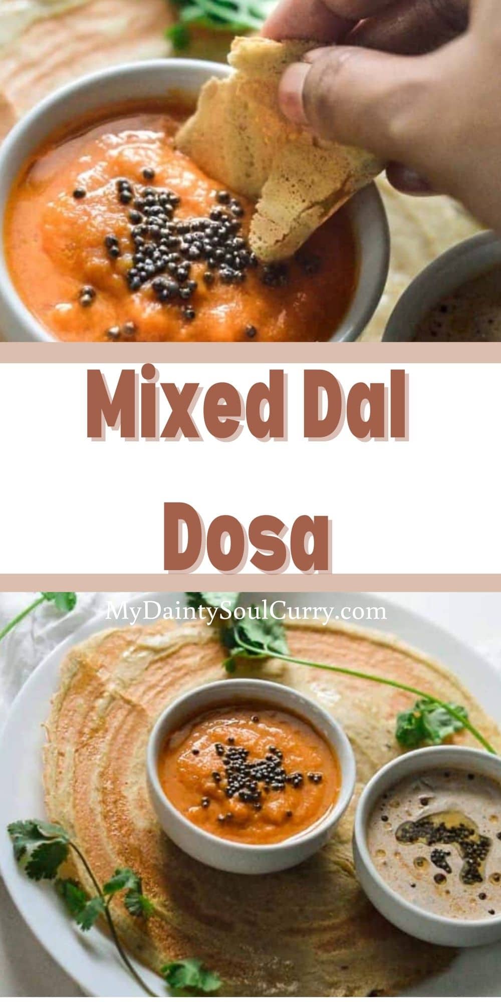 Mixed Dal Dosa - My Dainty Soul Curry