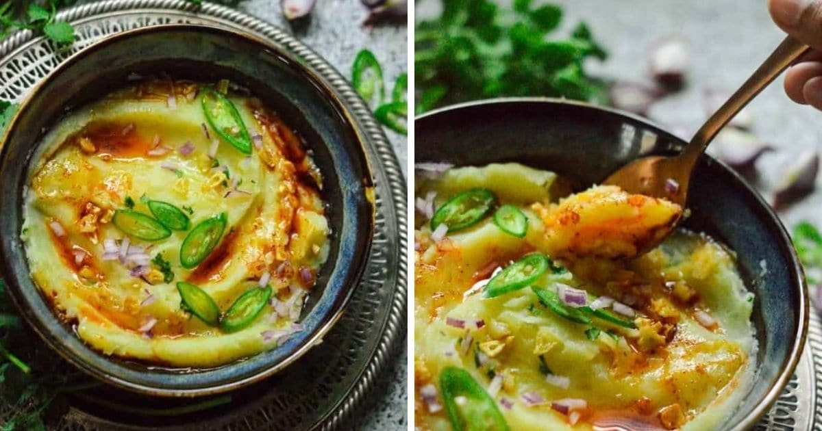 Aloo Choka {Trinidad Potato Choka} - My Dainty Soul Curry