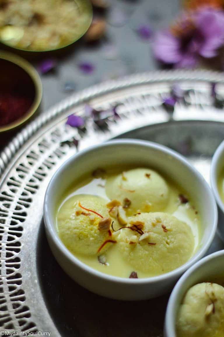 Instant Pot Rasmalai - My Dainty Soul Curry