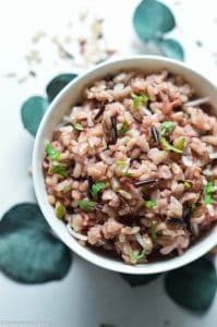 Instant Pot Wild Rice Blend - My Dainty Soul Curry