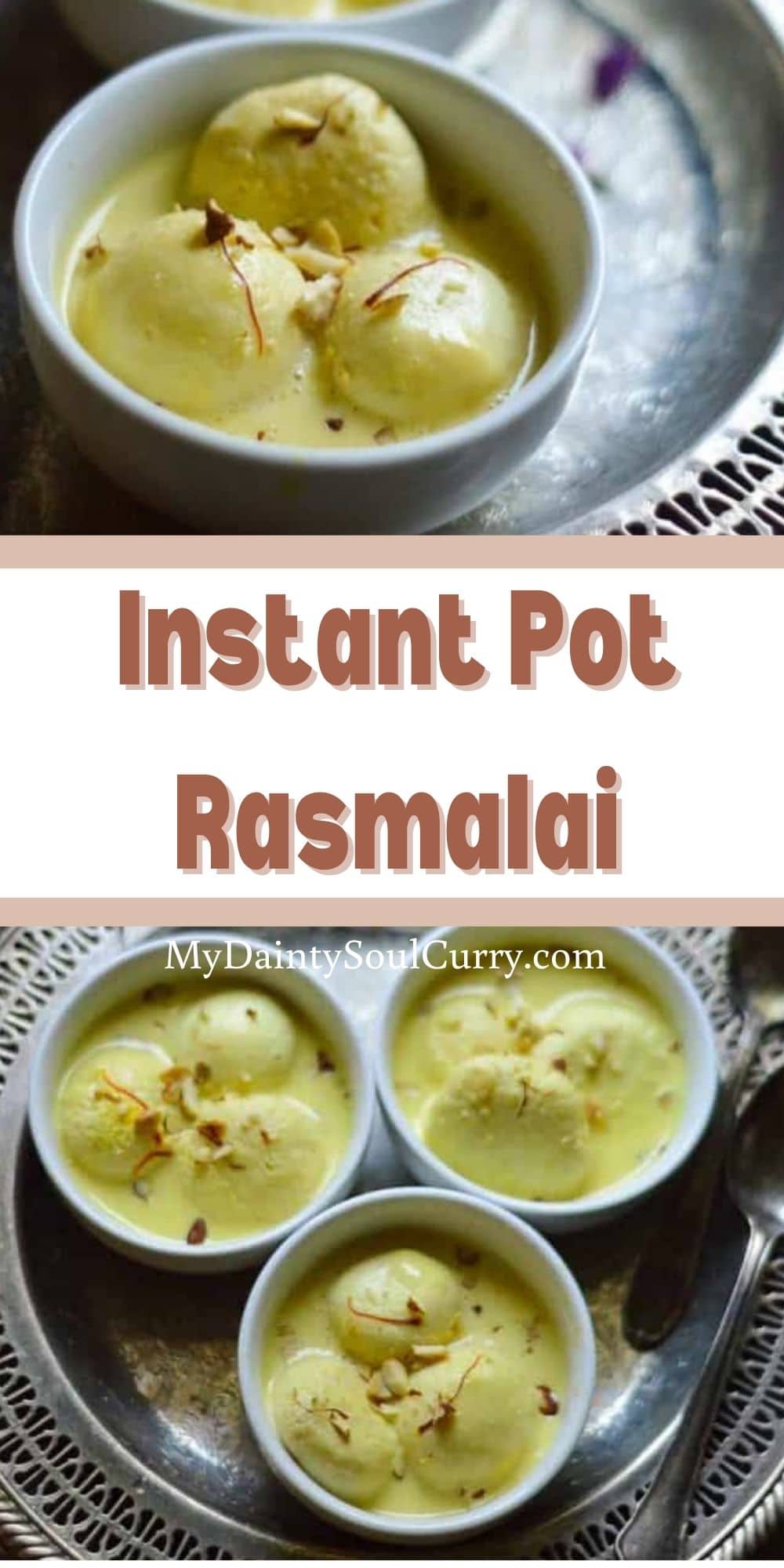 Instant Pot Rasmalai - My Dainty Soul Curry