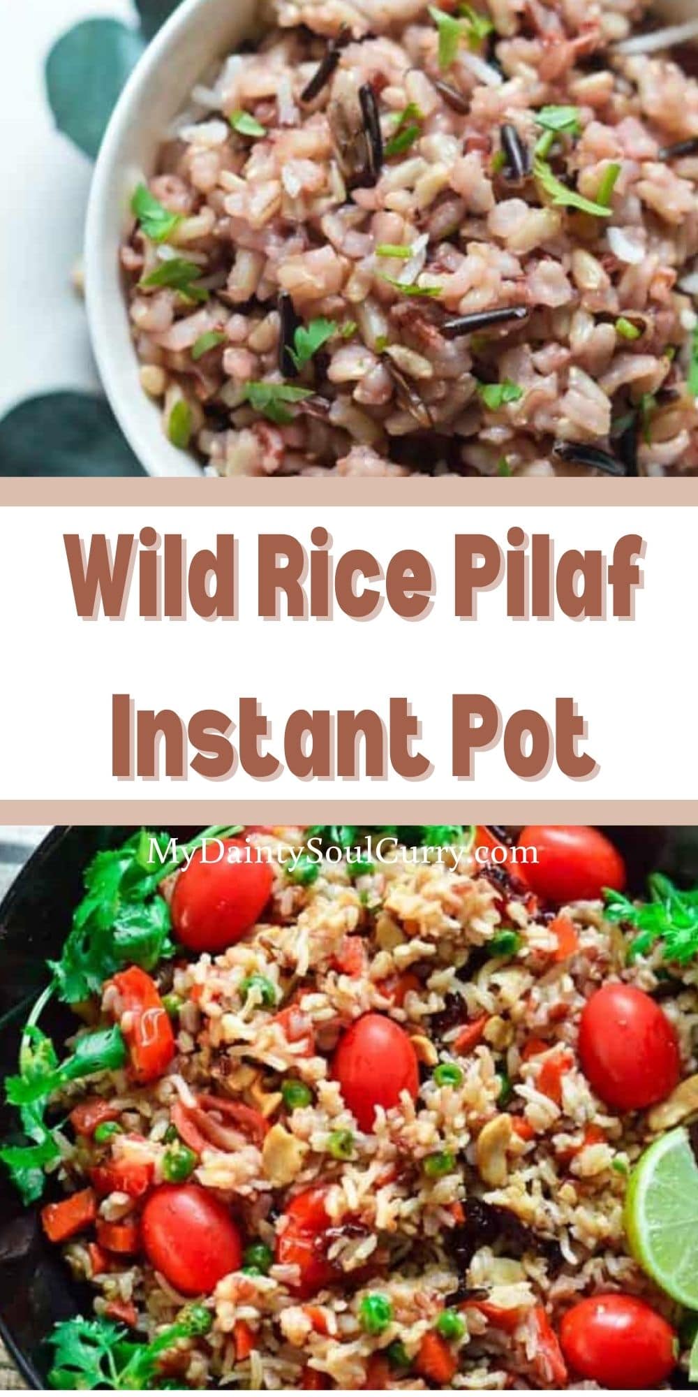 Wild Rice Pilaf Instant Pot - My Dainty Soul Curry