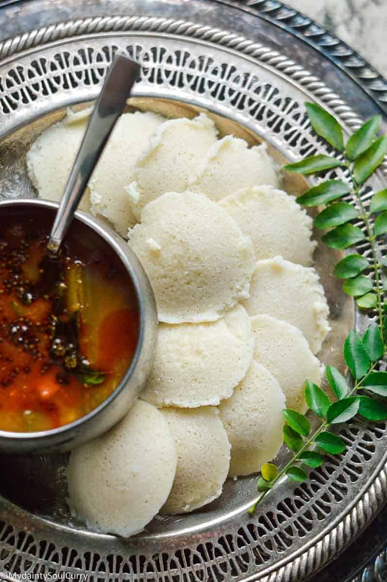 Instant Pot Idli - My Dainty Soul Curry