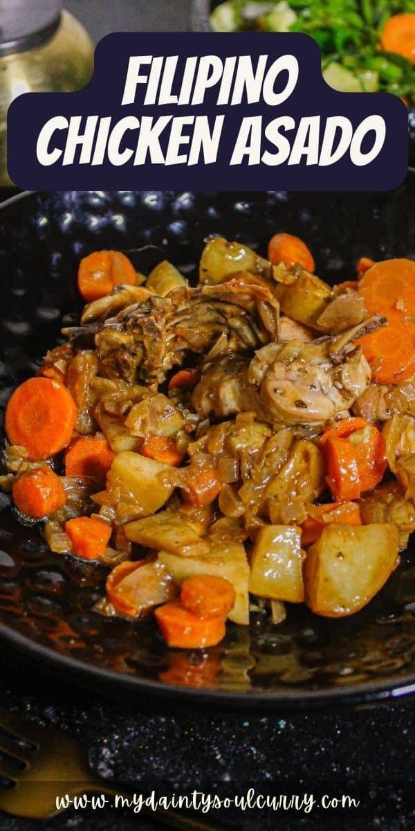 Filipino Chicken Asado - My Dainty Soul Curry
