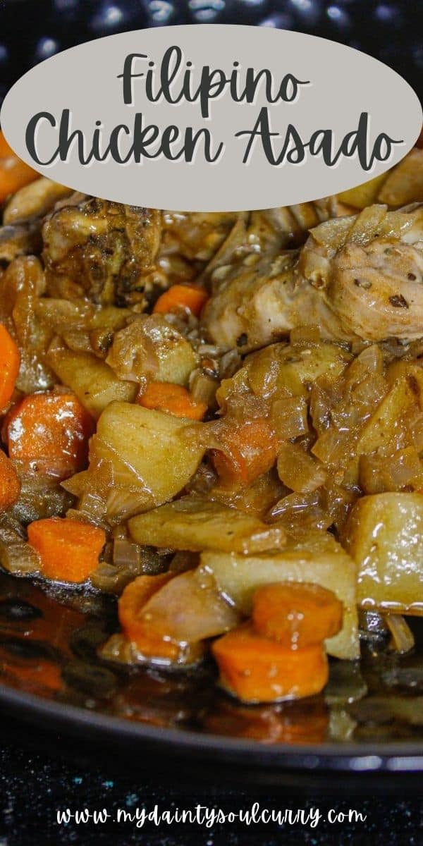 Filipino Chicken Asado - My Dainty Soul Curry