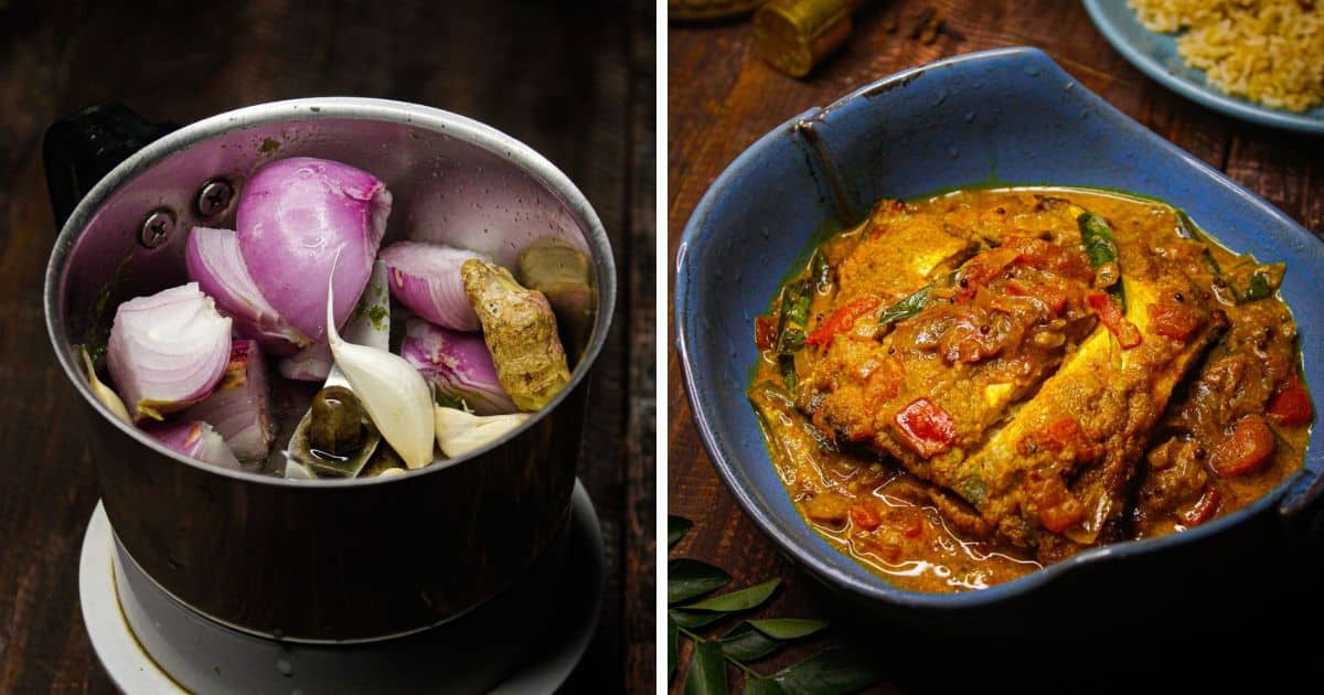 Alleppey Style Fish Curry with Brown Rice - My Dainty Soul Curry
