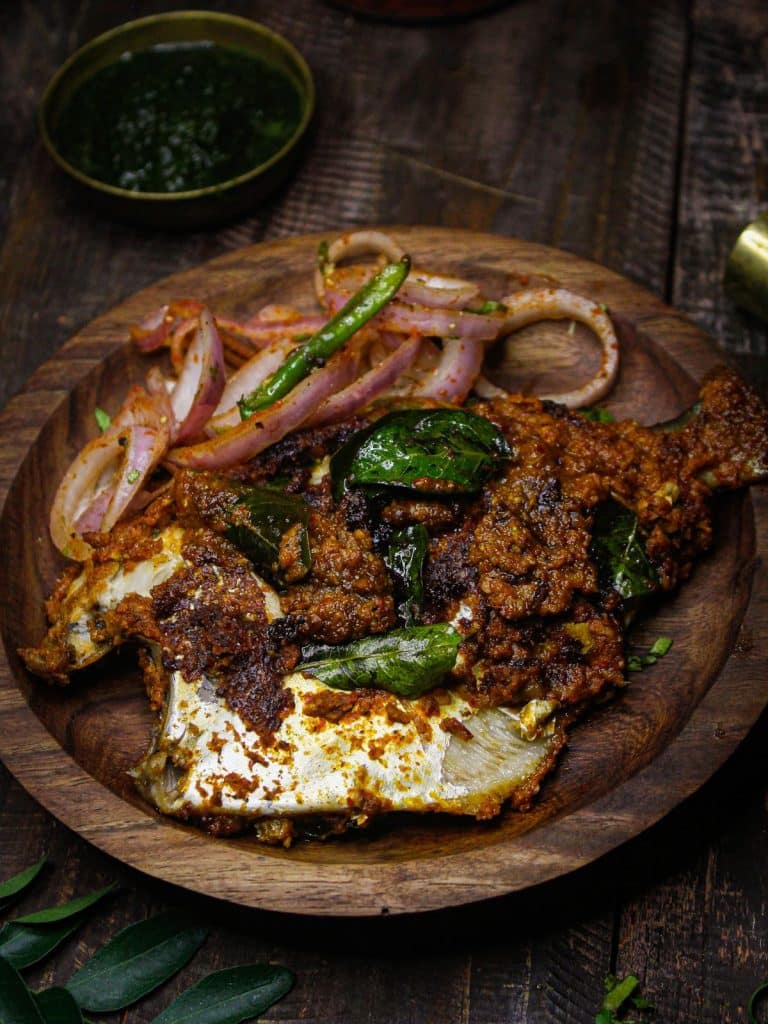 Pomfret Tawa Fry in Red Paste - My Dainty Soul Curry
