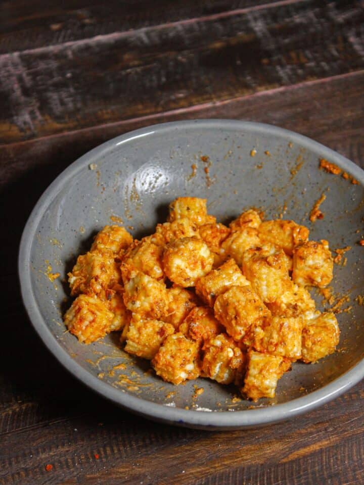 Crispy Baby Corn Salad with Air Fried Baby Corn - My Dainty Soul Curry