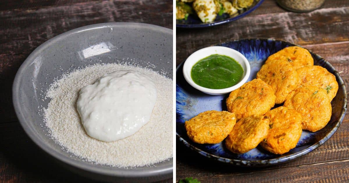 Semolina and Potato Breakfast Cutlets - My Dainty Soul Curry