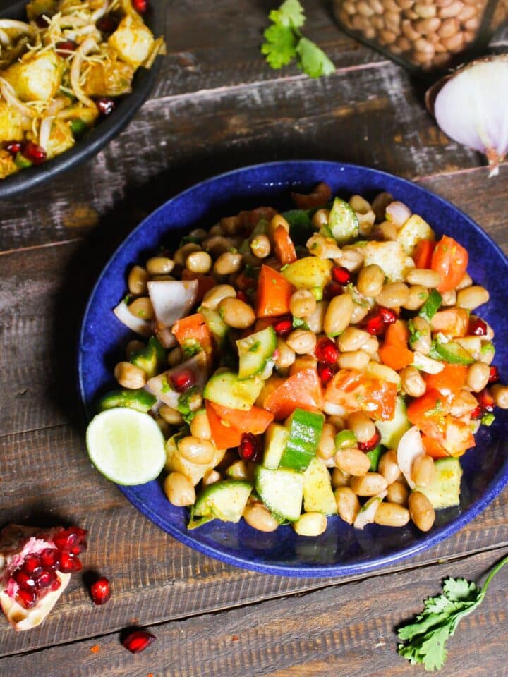 Spicy Boiled Peanut Chaat - My Dainty Soul Curry