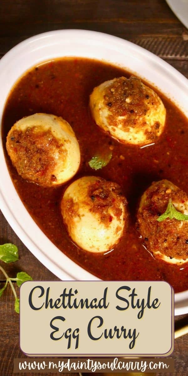 Chettinad Style Egg Curry - My Dainty Soul Curry