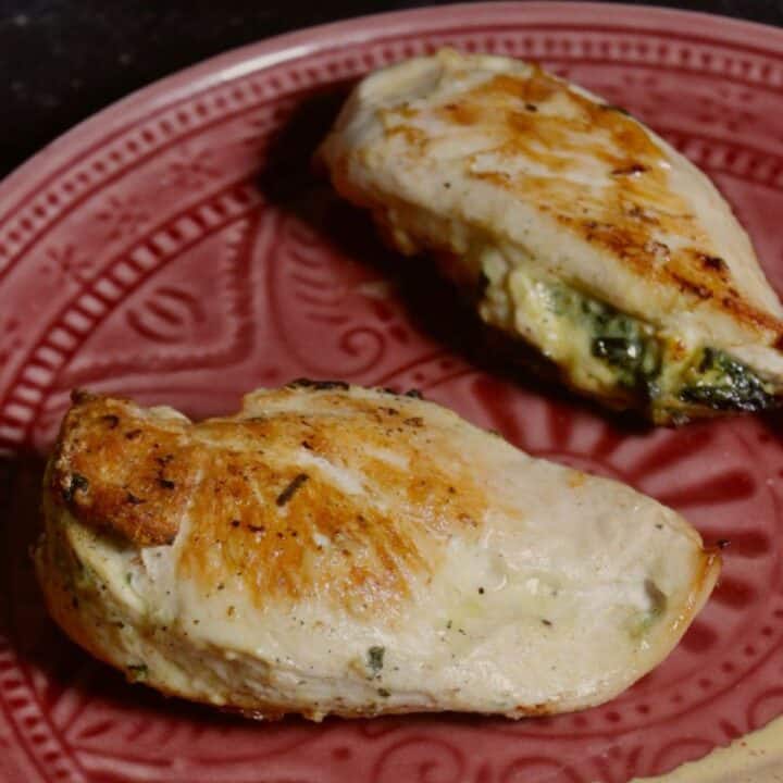 Air Fried Stuffed Chicken Breast with Spinach and Feta Cheese - My ...