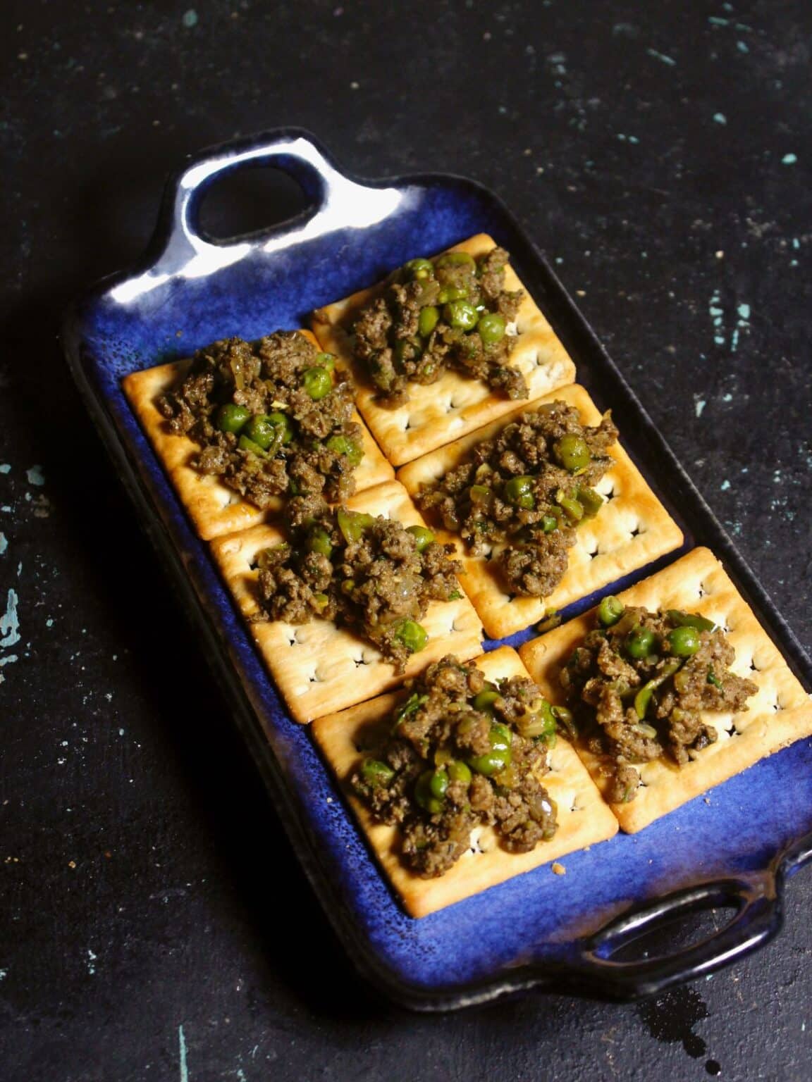 Minced Lamb Canapes with Spicy Tangy Dressing - My Dainty Soul Curry