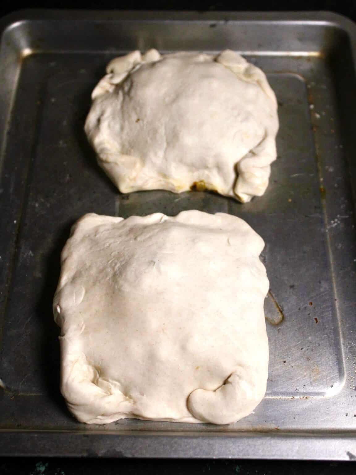 Minced Lamb Pastries with Spicy Mango Dressing - My Dainty Soul Curry
