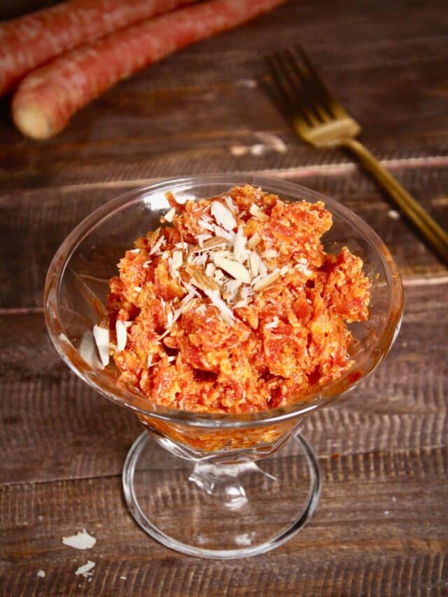 Easy Peasy Carrot Pudding Gajrela - My Dainty Soul Curry
