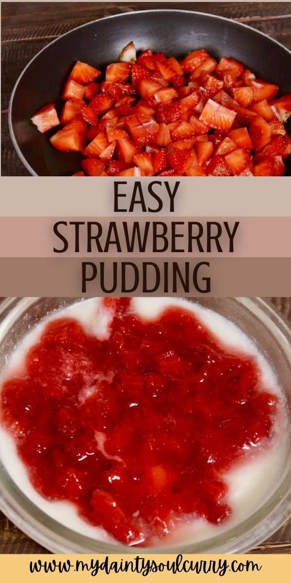 Easy Strawberry Pudding - My Dainty Soul Curry