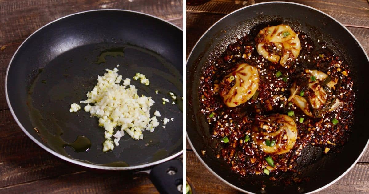 Dumplings With Hot Garlic Sauce - My Dainty Soul Curry