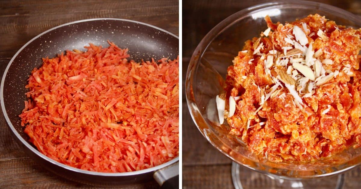 Easy Peasy Carrot Pudding Gajrela - My Dainty Soul Curry