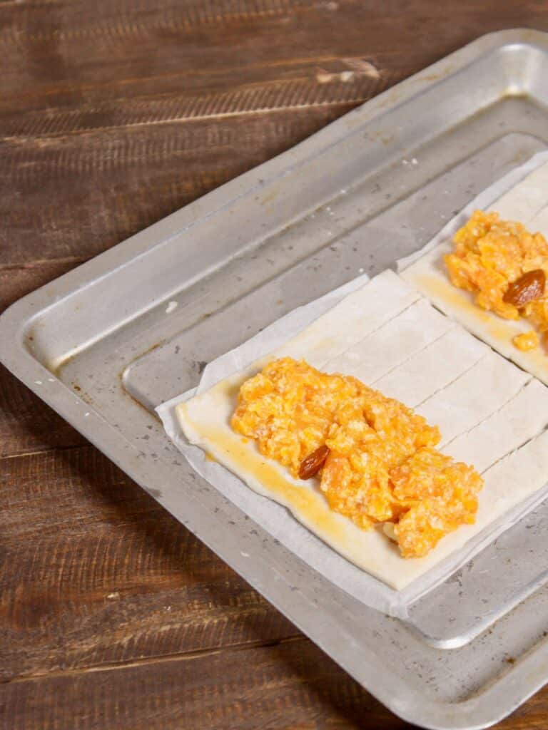 Gajar ka Halwa Puff Pastry - My Dainty Soul Curry