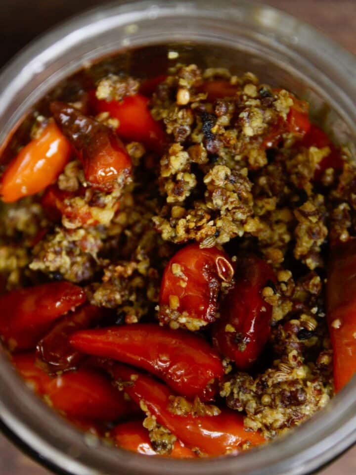 Red Chili Mustard Instant Pickle - My Dainty Soul Curry